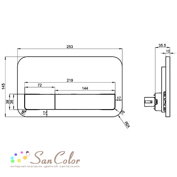 Инсталляция Villeroy & Boch ViConnect 92246100 + унитаз SSWW CT2038 ...