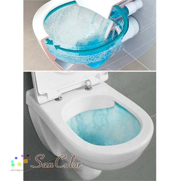 Унитаз подвесной Villeroy & Boch Venticello 4611R0R1 DirectFlush ...