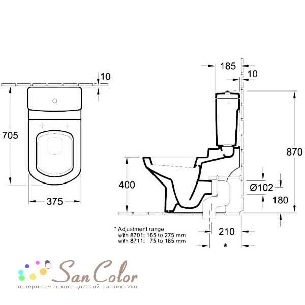 Унитаз Villeroy & Boch Sentique 56251001 (артикул SC-119685) — цена ...