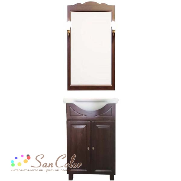 Комплект мебели Opadiris Атрия 55 орех антикварный (артикул SC-120568) — цена, купить сантехнику ...
