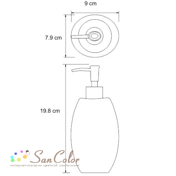 Дозатор жидкого мыла WasserKRAFT Werra K-8299 (артикул SC-122724 ...