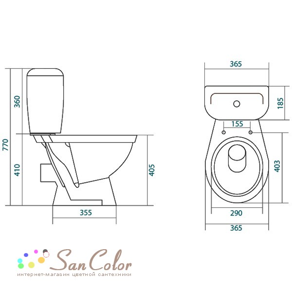 Унитаз Santek Паллада 1WH302371 (артикул SC-134523) — цена, купить ...