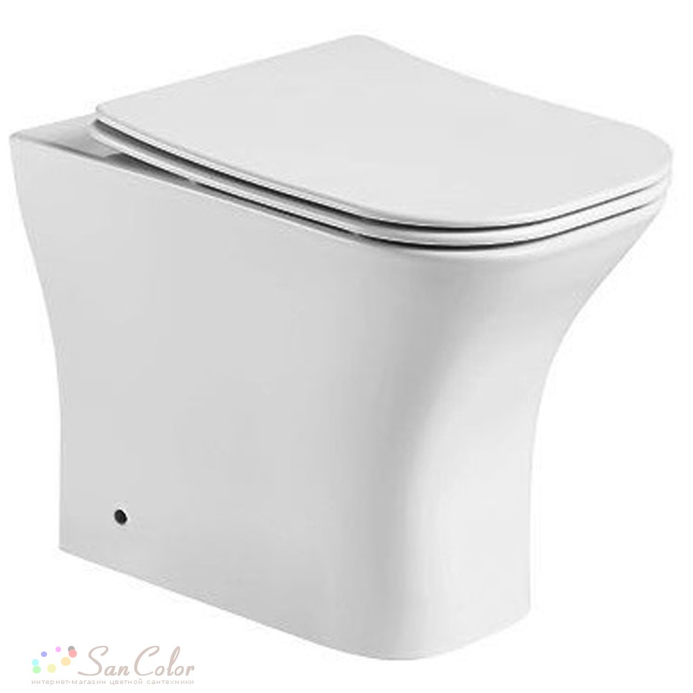 Унитаз приставной CeramaLux 215D безободковый (артикул SC-148112) — цена, купить сантехнику в ...