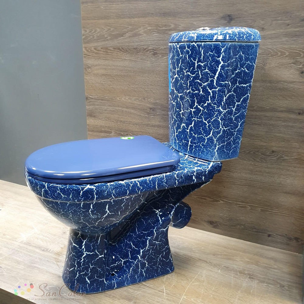 Унитаз Rosa Комфорт синий кракелюр (артикул SC-156244) — цена, купить ...
