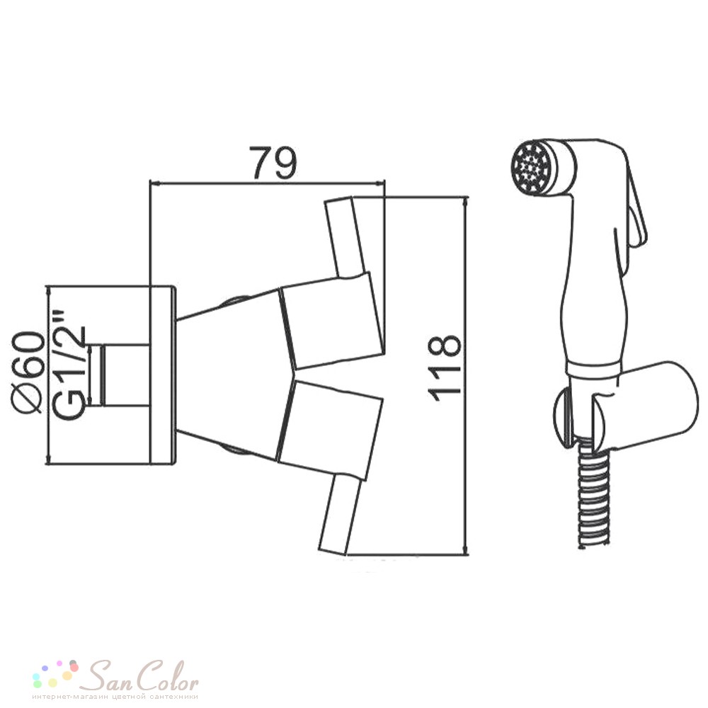 Гигиенический душ Ledeme L5398-3 (артикул SC-157374) — цена, купить ...