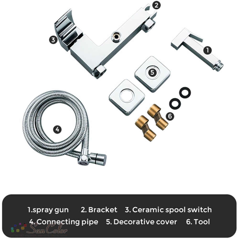 Смеситель с гигиеническим душем Gappo Jacob G2007 (артикул SC-158407) — цена, купить сантехнику ...