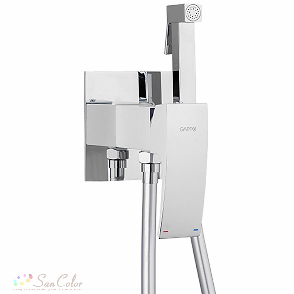 Смеситель с гигиеническим душем встраиваемый Gappo Jacob G7207-8 (артикул SC-158435) — цена ...