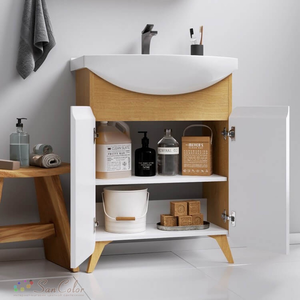 Тумба с раковиной Aqwella Basic 65 (артикул SC-159534) — цена, купить сантехнику в интернет ...