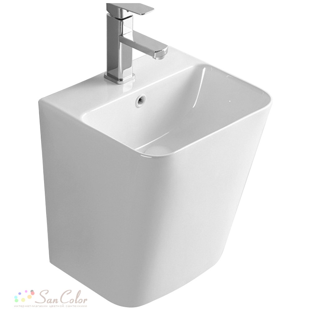 Раковина-моноблок подвесная CeramaLux 500Q (артикул SC-163919) — цена, купить сантехнику в ...