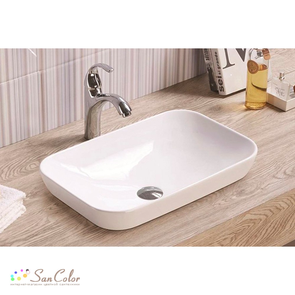 Раковина врезная CeramaLux E408D (артикул SC-163934) — цена, купить сантехнику в интернет ...