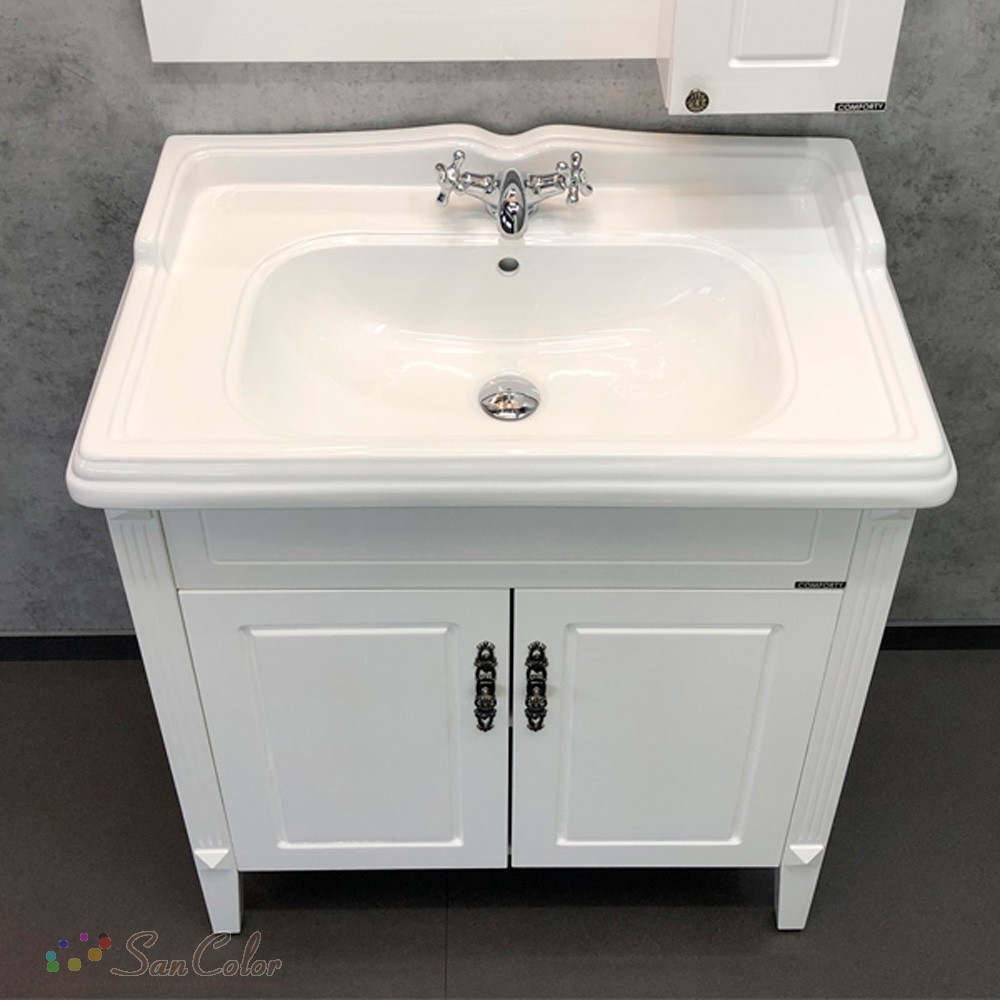 Комплект мебели Comforty Палермо 80 белый глянец (артикул SC-164973 ...