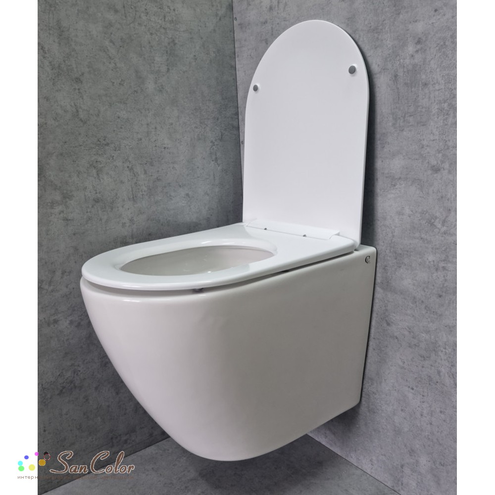 Унитаз подвесной CeramaLux TR2196 безободковый торнадо (артикул SC-171633) — цена, купить ...