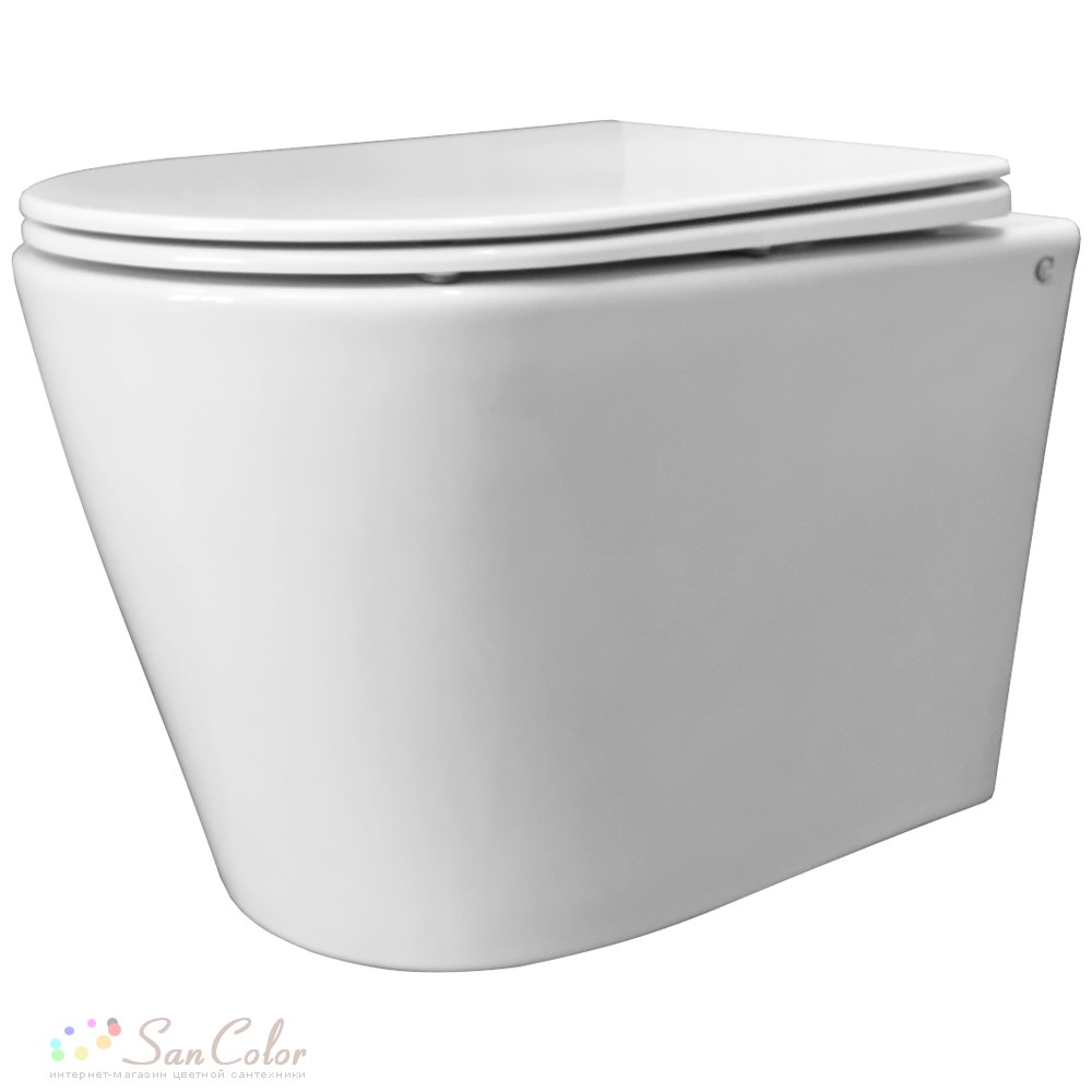 Унитаз подвесной CeramaLux TR5178 безободковый торнадо (артикул SC-171634) — цена, купить ...