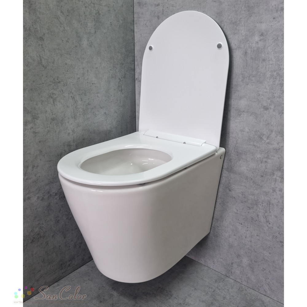 Унитаз подвесной CeramaLux TR5178 безободковый торнадо (артикул SC-171634) — цена, купить ...