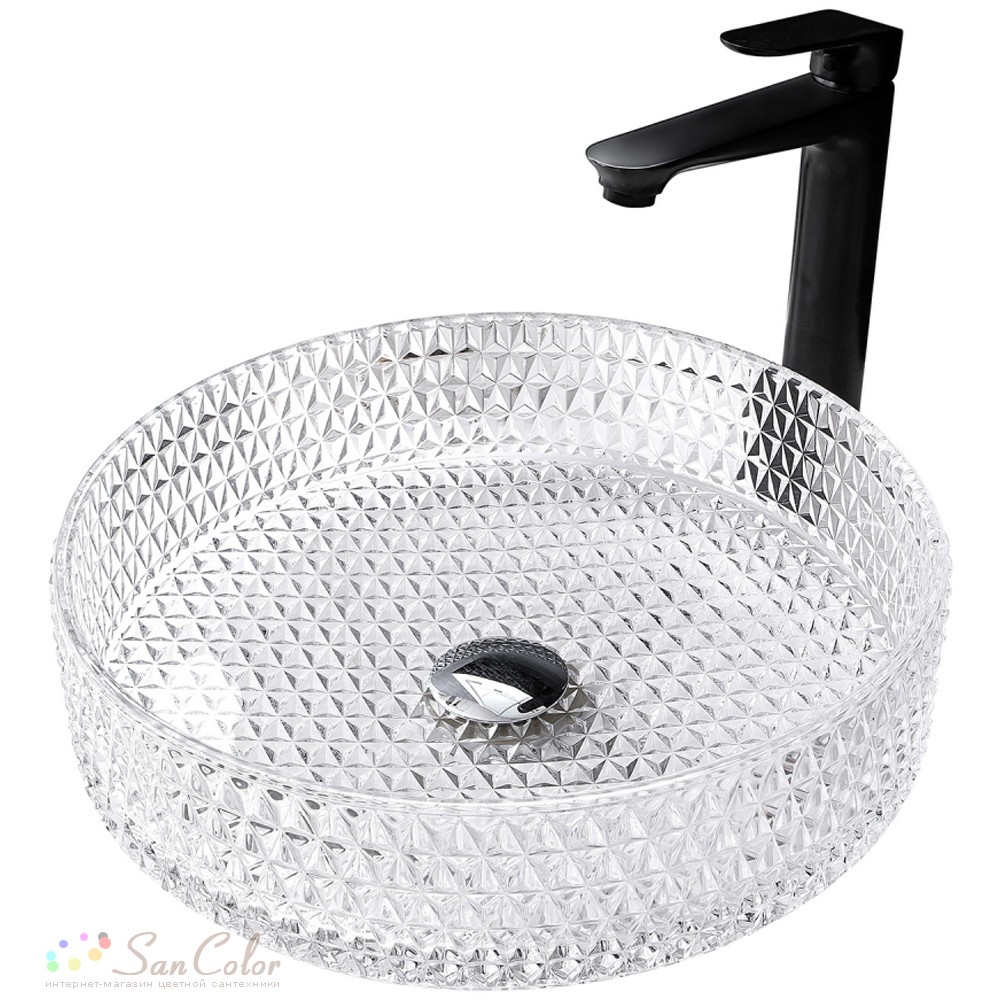 Раковина накладная стеклянная Abber Glas AK2301 (артикул SC-173896 ...