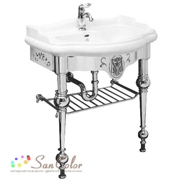 Раковина Migliore Bella 73 CR с напольным подстольем (артикул SC-113095 ...