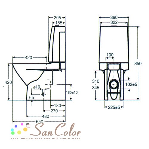 Унитаз IDO Seven D (сиденье с микролифтом) 36211 (артикул SC-100431 ...