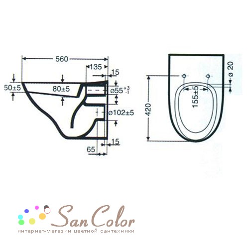 Унитаз IDO Seven D (сиденье с микролифтом) подвесной 76115 (артикул SC ...