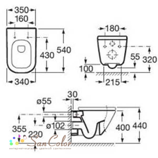 Инсталляция Roca PRO WC 89009000 + Roca Gap 346477000 (артикул SC ...
