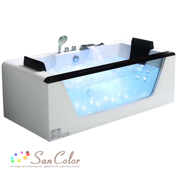 Ванна акриловая Eago AM196S с аэромассажем + LED подсветка (артикул SC ...