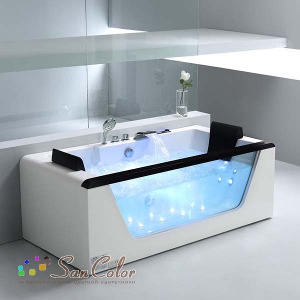 Ванна акриловая Eago AM196S с аэромассажем + LED подсветка (артикул SC ...